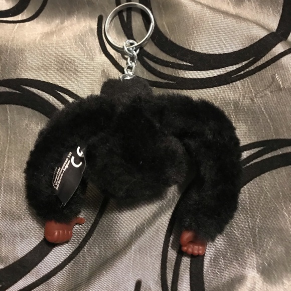 Kipling | Accessories | Rare Kipling Black Furry Gorilla Keychain Davina | Poshmark